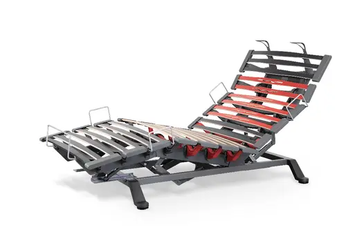 Elektrische lattenbodem 1 motor uni 20_35RF Ergo Plus op poten - Bedbodems